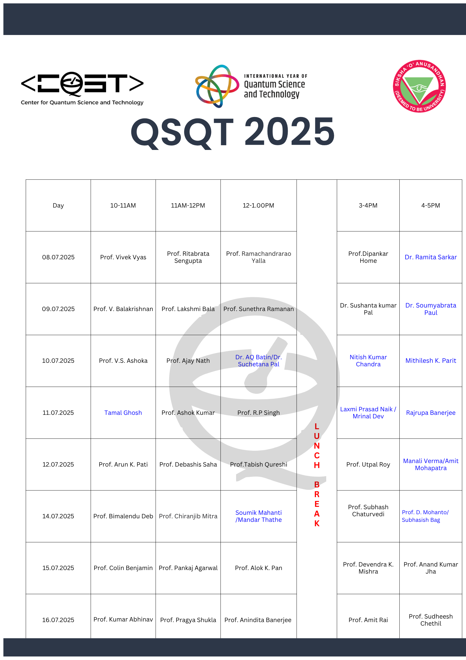 QSQT Conference